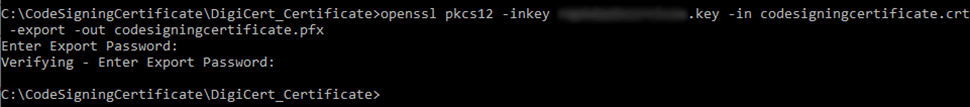 How To Combine Your Code Signing Certificate And Private Key In Openssl