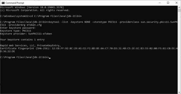 How To Sign Jar File With A Trusted Certificate And A Secure Token
