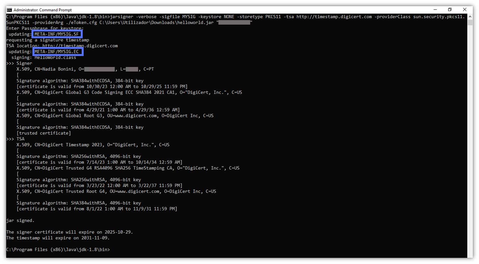 5 Java Jarsigner Examples Of File Signing And Verification Methods Code Signing Store