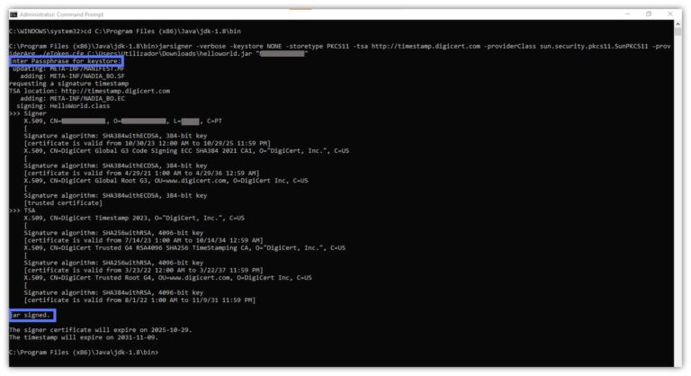 5 Java Jarsigner Examples Of File Signing And Verification Methods Code Signing Store