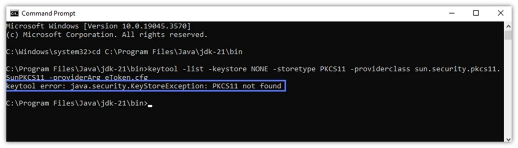 How to Fix ‘Keytool Error: Java.Security.KeyStoreException: PKCS11 Not Found’ - Code Signing Store